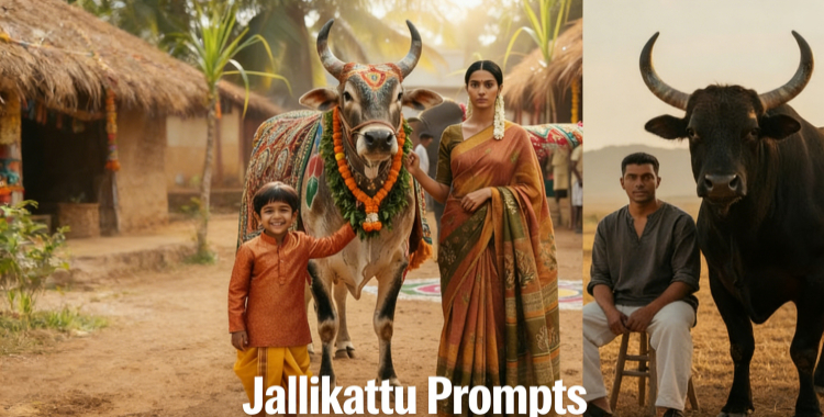 20+ Best Cinematic Jallikattu Prompts for Pongal Festival 2026